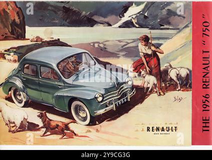 Renault 750 1956 (British assembled 4CV) 0004 - Vintage press car ...