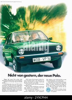 Vw Polo - Vintage German Press Car Advertising Stock Photo - Alamy