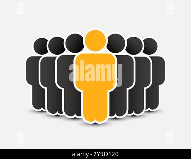 Symbol, people icon. Icon for infographics website design, logo, app ...