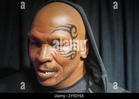 Wax figure of American boxer Mike Tyson,Polonia Wax Museum, Krakow ...