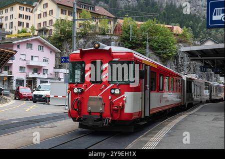 Göschenen Uri Switzerland September 2024 Matterhorn Gotthard Bahn ...