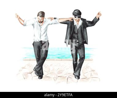Sirtaki. Greek dancers perform a traditional national dance set ...