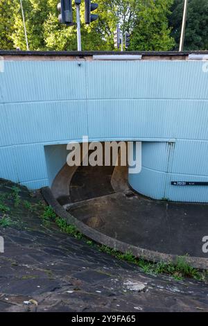 Underpass on A470 North Road, Cardiff City centre, Wales Stock Photo ...