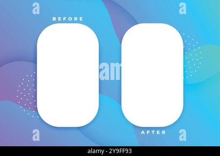 modern before and after opposition concept background vector Stock ...