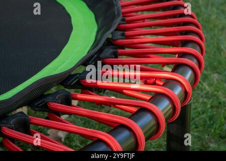 mini trampoline for fitness exercising and rebounding in a backyard ...