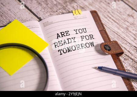 Writing note showing Are You Ready question. Business photo showcasing ...