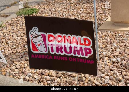 Red Wing, Minnesota. Donald Trump election signs in front yard Stock ...