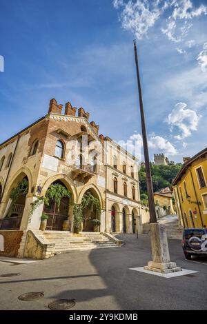 Historic Palace of Justice in Soave, Veneto, Italy, Europe Stock Photo ...