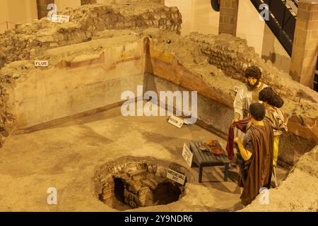 England, Kent, Dover, The Roman Painted House, Interior View Stock ...