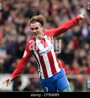 MADRID,SPAIN - 1 March: Antoine Griezmann of Atletico de Madrid in ...