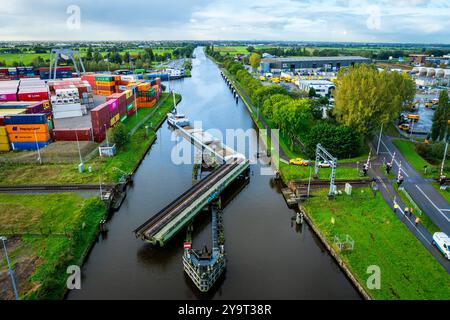 Aerial photograph of Alphen aan den Rijn, Netherlands, taken between ...