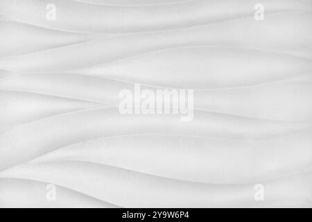 Gypsum texture. White wavy background. Interior wall decoration, 3D ...
