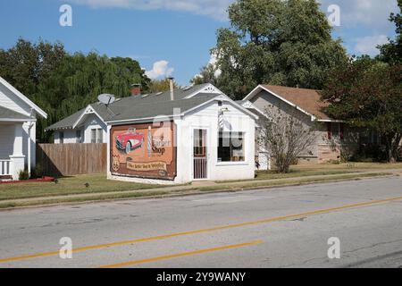 The oldest barber shop in Springfield, Missouri on Route 66 Stock Photo ...