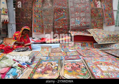 Goddess Durga Image In Side View Stock Photo - Alamy
