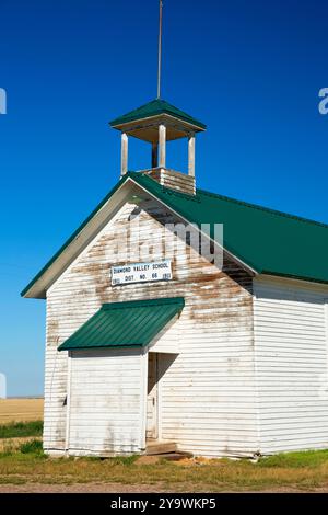 Diamond Valley School, Teton County, Montana Stock Photo - Alamy