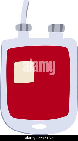 platelets blood donor bag cartoon vector illustration Stock Vector ...