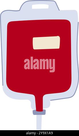 platelets blood donor bag cartoon vector illustration Stock Vector ...