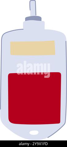platelets blood donor bag cartoon vector illustration Stock Vector ...
