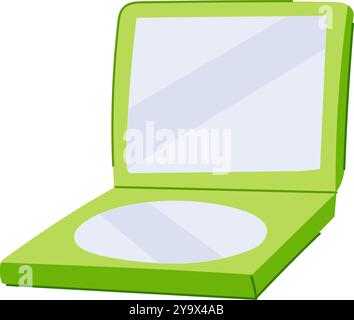 portable compact mirror cartoon vector illustration Stock Vector Image ...