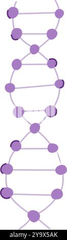 chromosomes dna spiral cartoon vector illustration Stock Vector Image & Art - Alamy