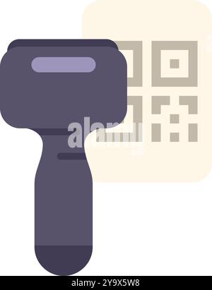 Warehouse modern technology concept, QR code, automated operations ...
