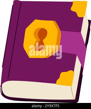 quests fantasy book cartoon vector illustration Stock Vector Image ...
