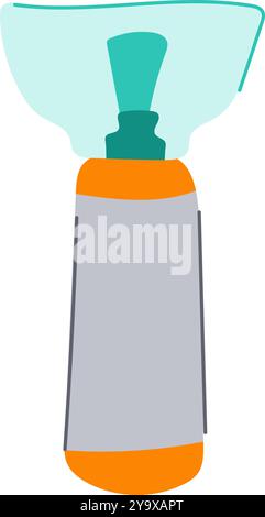 respiratory inhaler portable cartoon vector illustration Stock Vector ...