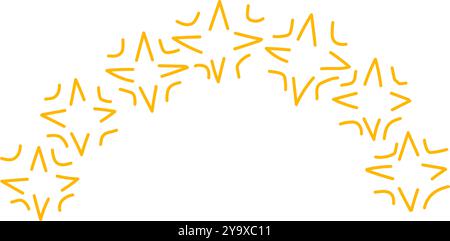 cosmos magic star arch cartoon vector illustration Stock Vector Image ...