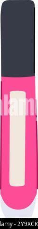 moisturizing lip gloss cartoon vector illustration Stock Vector Image ...