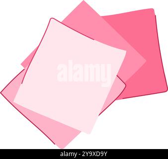 jotter memo paper cartoon vector illustration Stock Vector Image & Art ...
