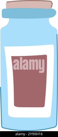 refill pill bottle cartoon vector illustration Stock Vector Image & Art ...
