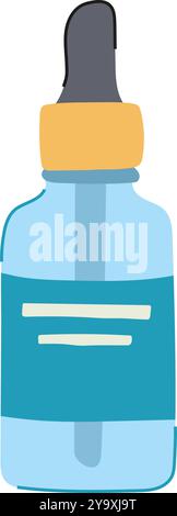 exfoliation serum skincare cartoon vector illustration Stock Vector ...