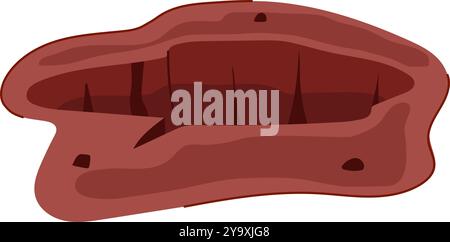 trench pit cartoon vector illustration Stock Vector Image & Art - Alamy