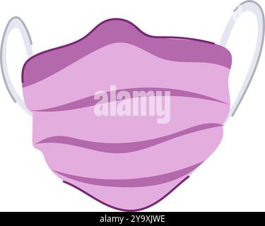 barrier surgical mask cartoon vector illustration Stock Vector Image ...