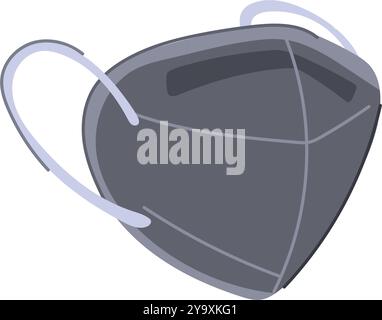 reusable surgical mask cartoon vector illustration Stock Vector Image ...