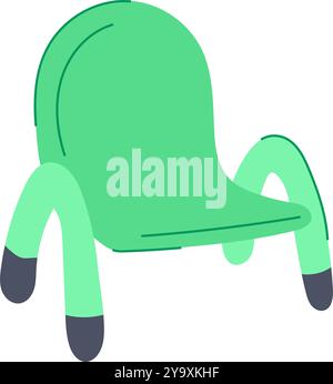 adjustable toddlier chair cartoon vector illustration Stock Vector ...