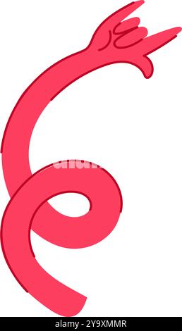 tension twisted hands cartoon vector illustration Stock Vector Image ...