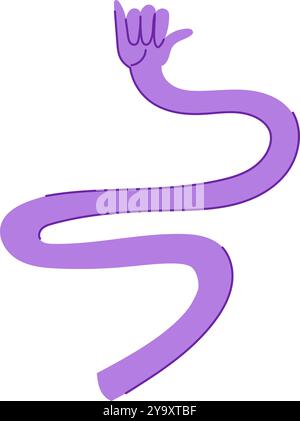 anatomy twisted hands cartoon vector illustration Stock Vector Image ...