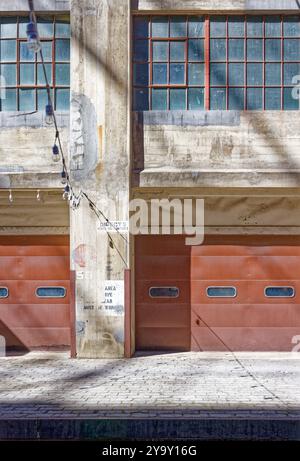 Ground floor loading docks inside Building B still bear destination ...