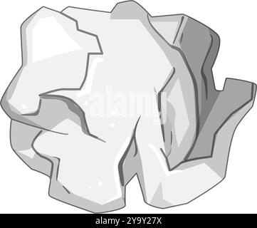 texture crumpled paper balls cartoon vector illustration Stock Vector ...