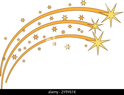 universe magic star arch cartoon vector illustration Stock Vector Image ...