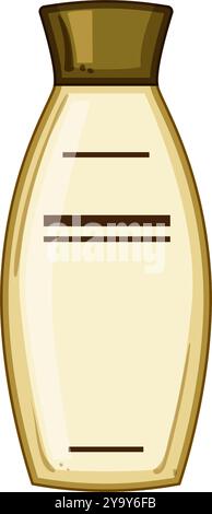 smoothing hair conditioner cartoon vector illustration Stock Vector ...