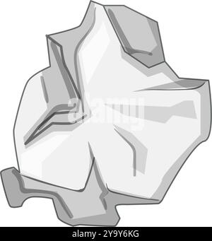 origami crumpled paper balls cartoon vector illustration Stock Vector ...