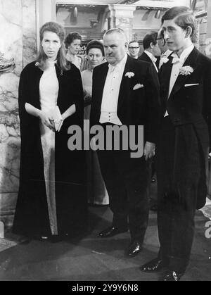 Princess Margaret and her husband Lord Snowden are escorted by Bishop ...
