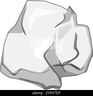 origami crumpled paper balls cartoon vector illustration Stock Vector ...