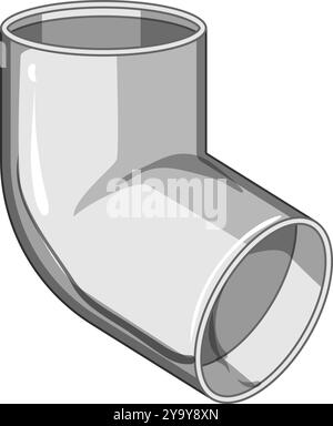 coupling pipe elbow cartoon vector illustration Stock Vector Image ...
