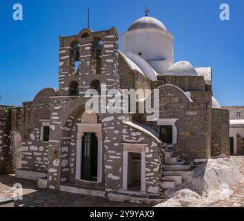Greece, Sifnos island, Cyclades, Ano Petali, Profitis Ilias monastery ...