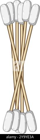 laboratory sterile swab cartoon vector illustration Stock Vector Image ...