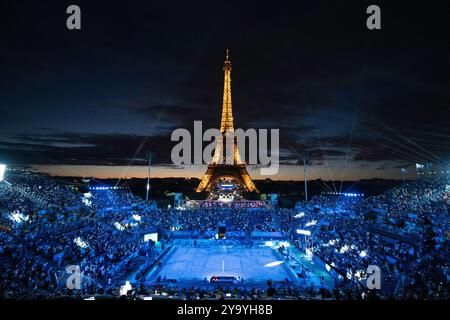 Beach Volley venue at the Eiffel Tower for the 29024 Olympic Summer ...