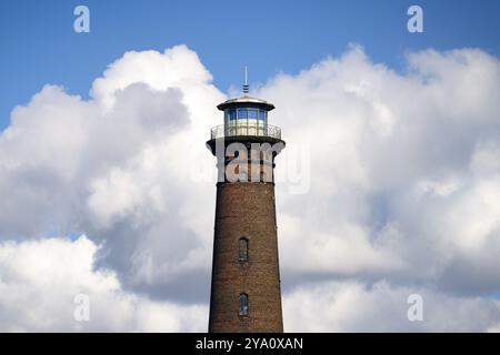 Historic helios lighthouse in cologne ehrenfeld in front of a blue sky ...